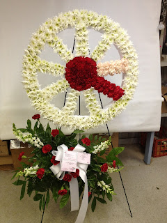 Sapps Florist Most Unique Designs of the Day: Beautiful Broken Wheel w ...