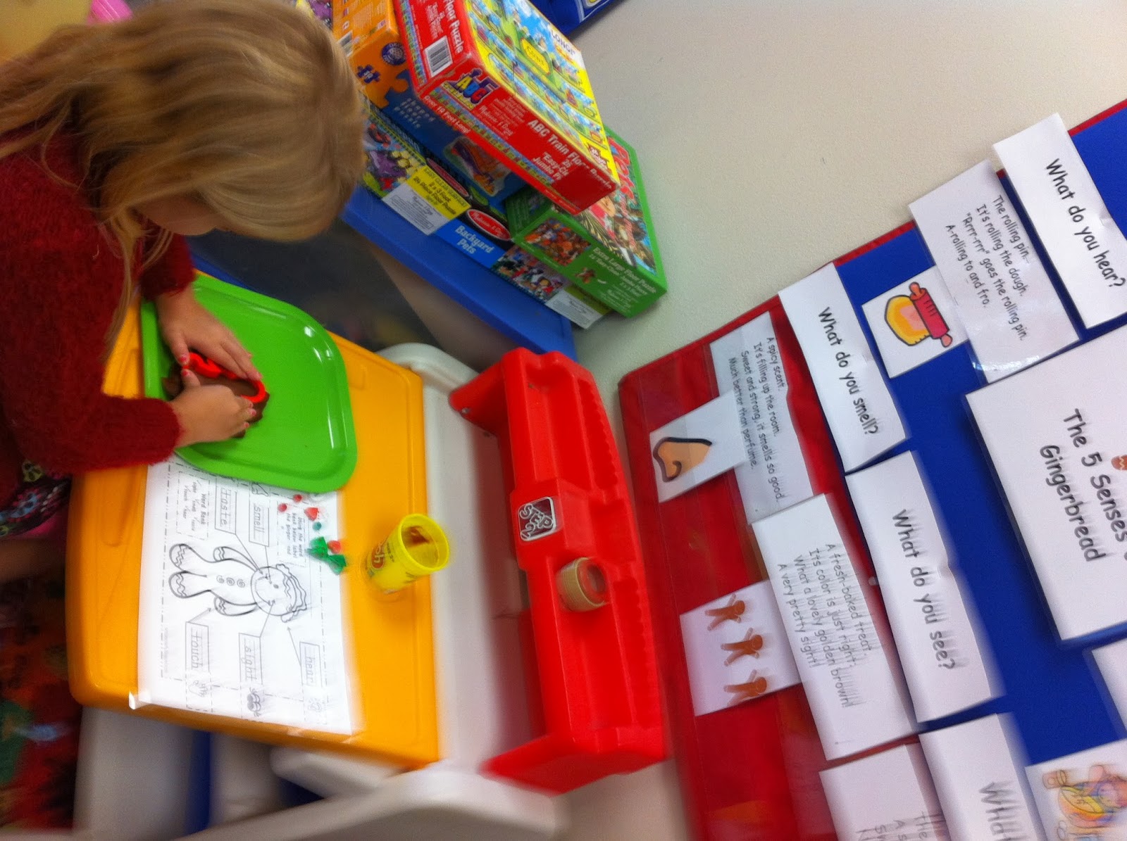 Gingerbread -Science Center - The Five Senses | Ms.Vonda's Pre-K at All ...