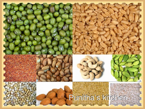 Easy Yummy Indian Recipes: Homemade health mix powder