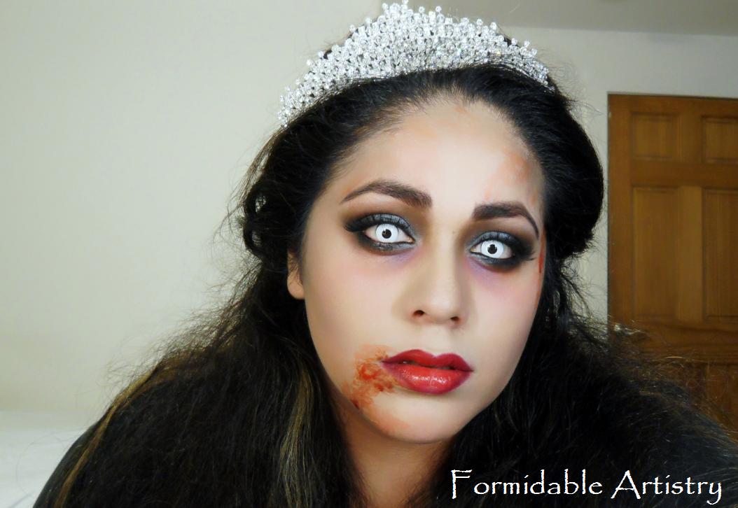 FormidableArtistry: Zombie Prom Queen/Bride Halloween Makeup Tutorial
