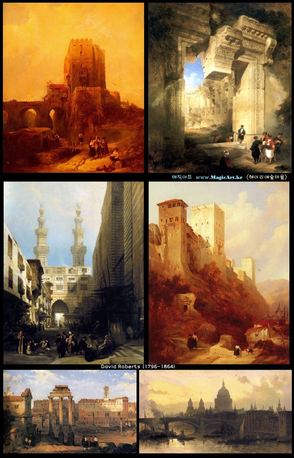 Magic Art: David Roberts,데이비드 로버츠(1796-1864) All in One Paintings ...