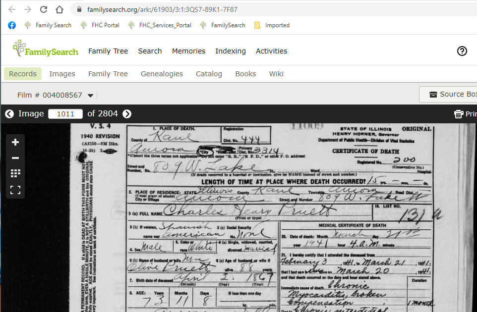 Wildermuth and Allied Families: Pruett Family - Charles Henry Pruett ...