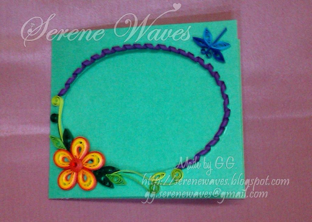 Serene Waves: Small Photo-Frame greeting cards