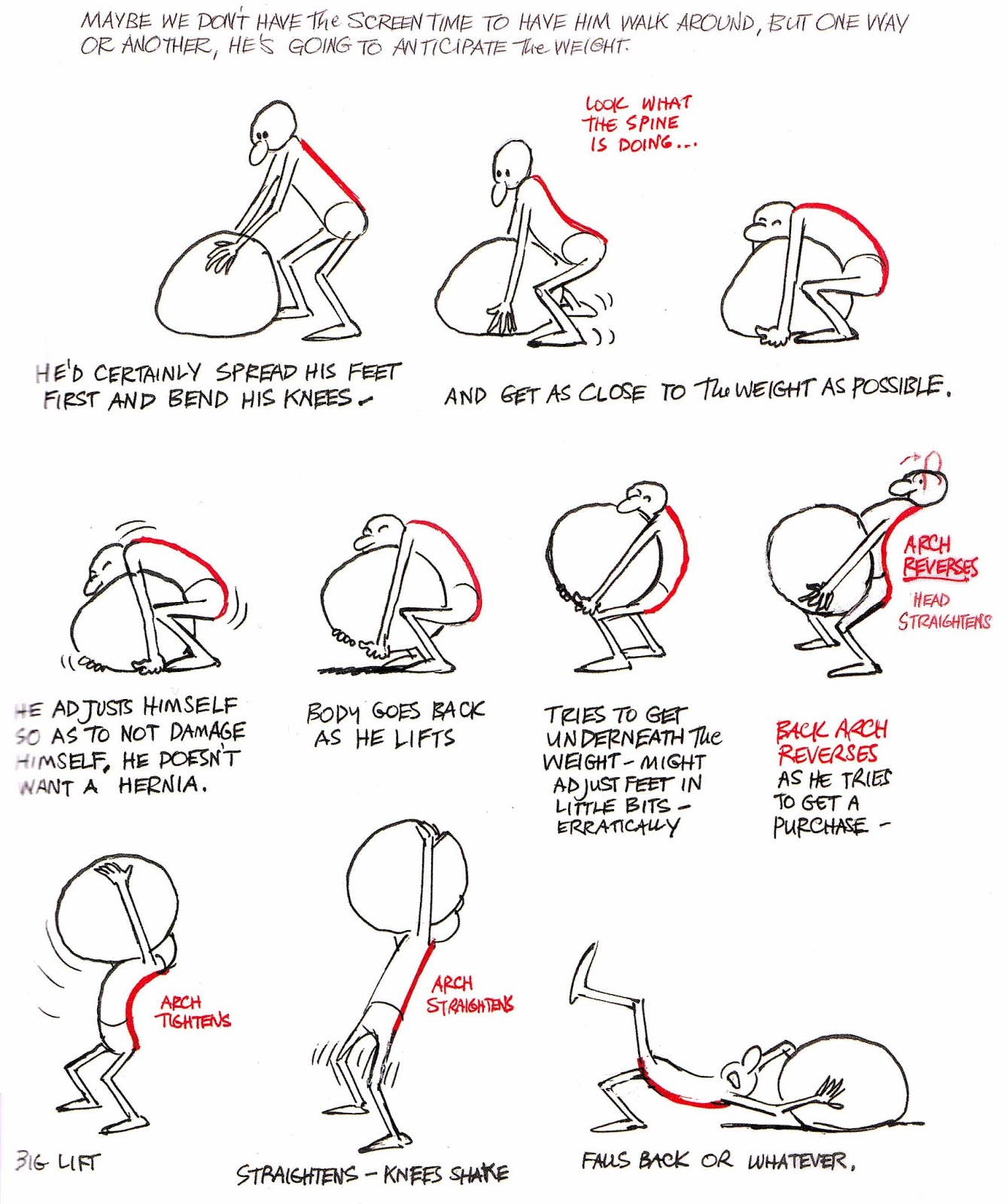 Escape Studios Animation Blog: Weight Animation Tutorial with "Heavy"