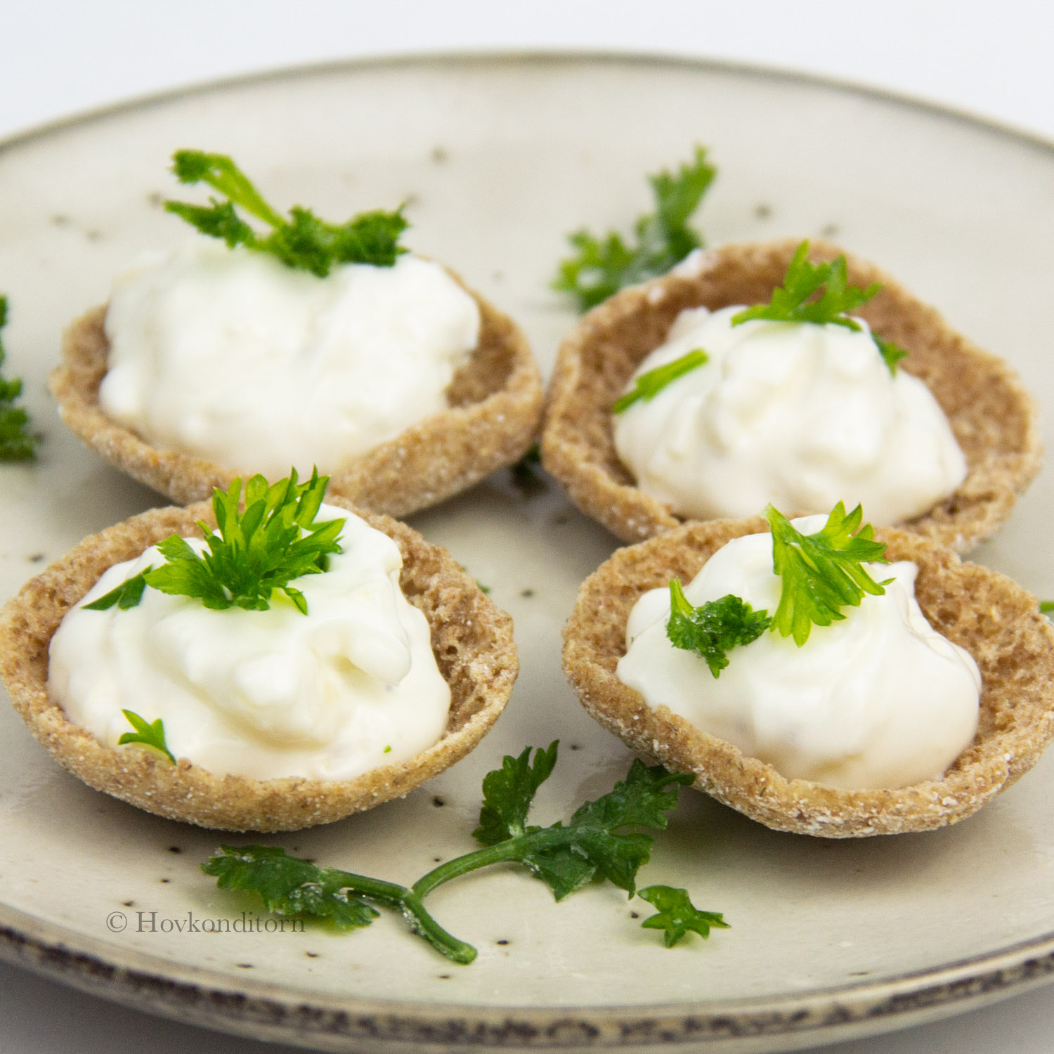 Truffle-filled Rye Crisps