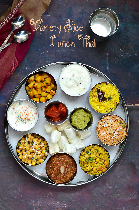 Education Recipe For Better Life: Variety Rice Thali 2 - Coconut Rice