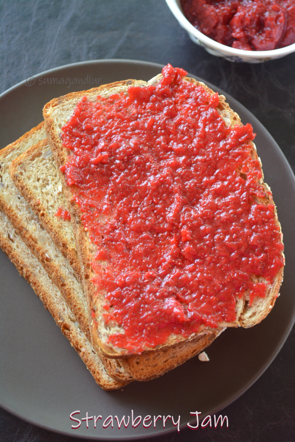 Veggie Platter: Stawberrry Jam (No Pectin)