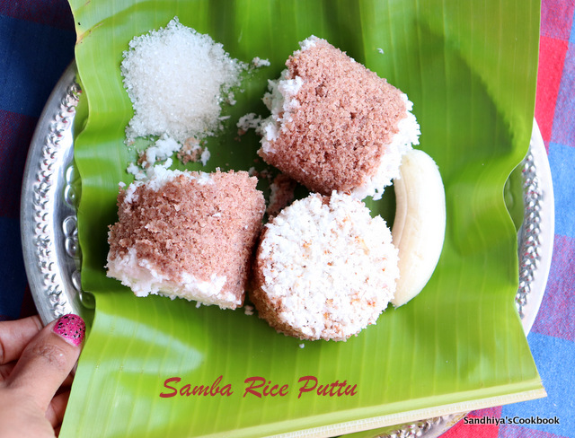 Sandhiya's Cookbook: Samba Rice Puttu | Samba Arisi Puttu | Puttu recipe