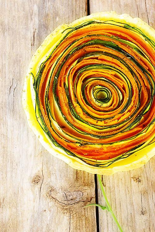 Pie vegetable Carving :carrots and zucchini ~ Savor