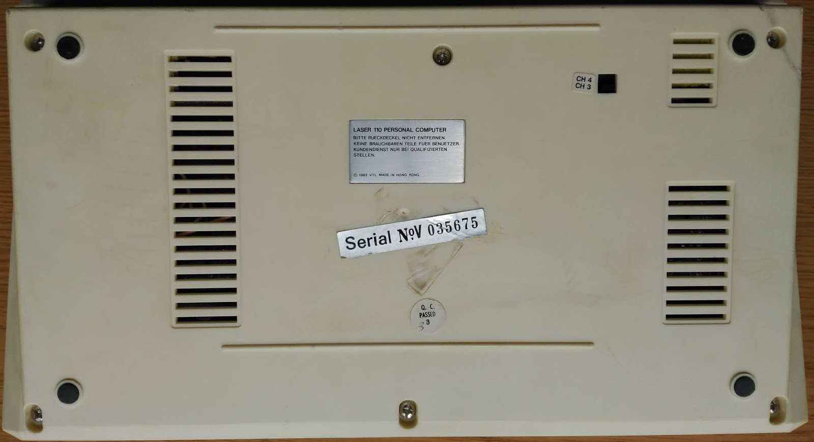 Retro Ordenadores Orty: Ordenador VTech Laser 110 (1983)