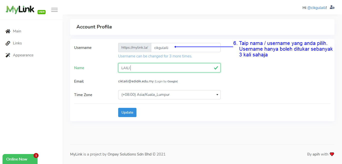 Mylink.la Cara Mudah Gabungkan Banyak Link Dalam Satu Link Sahaja