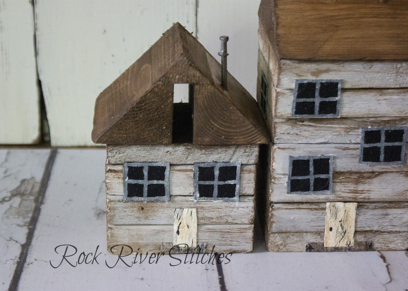 Rock River Stitches: Primitive Cottage Houses