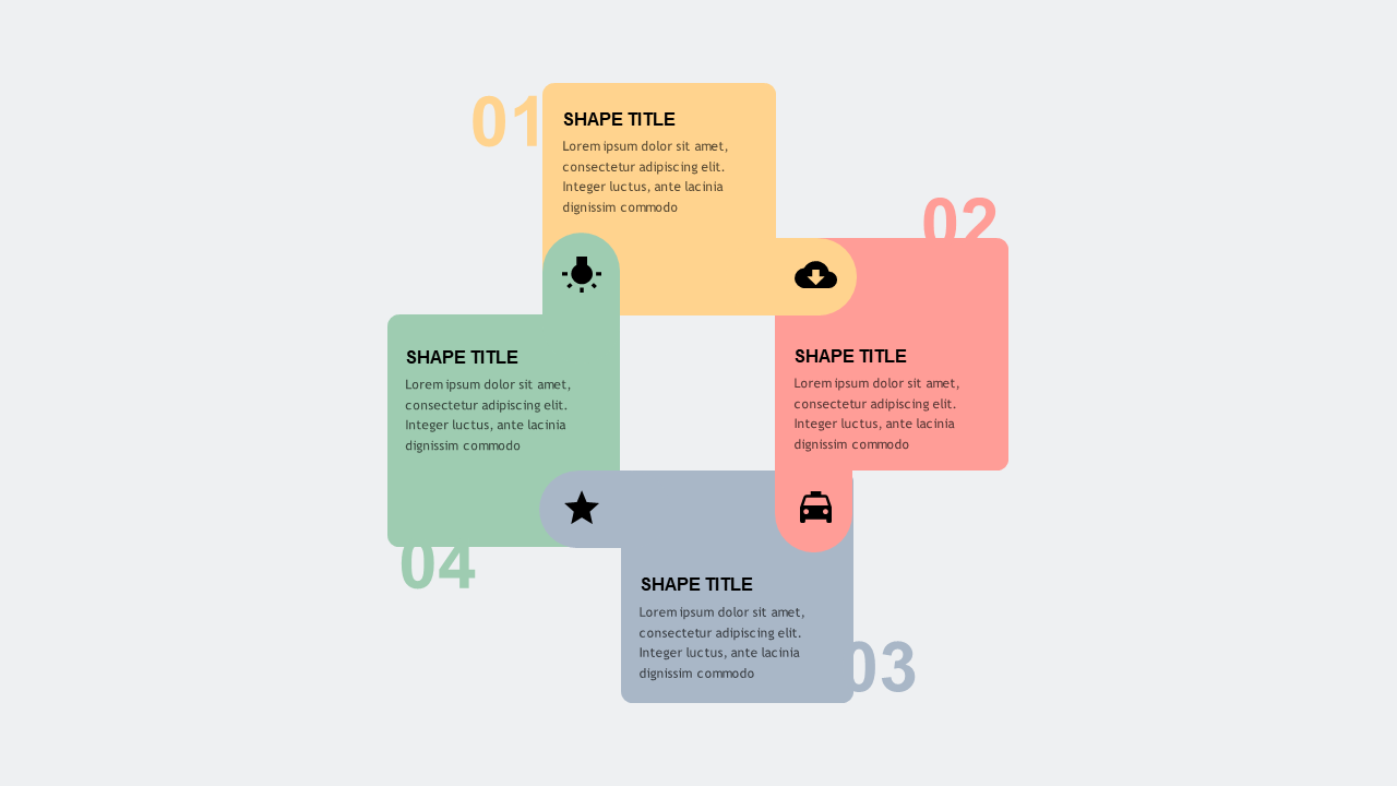 Connect Square Circulation PowerPoint Templates - PowerPoint Free