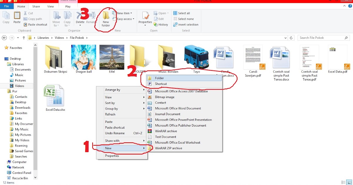 Masterpiece: Cara Membuat Folder Baru di Laptop dan Memindahkan File Ke ...