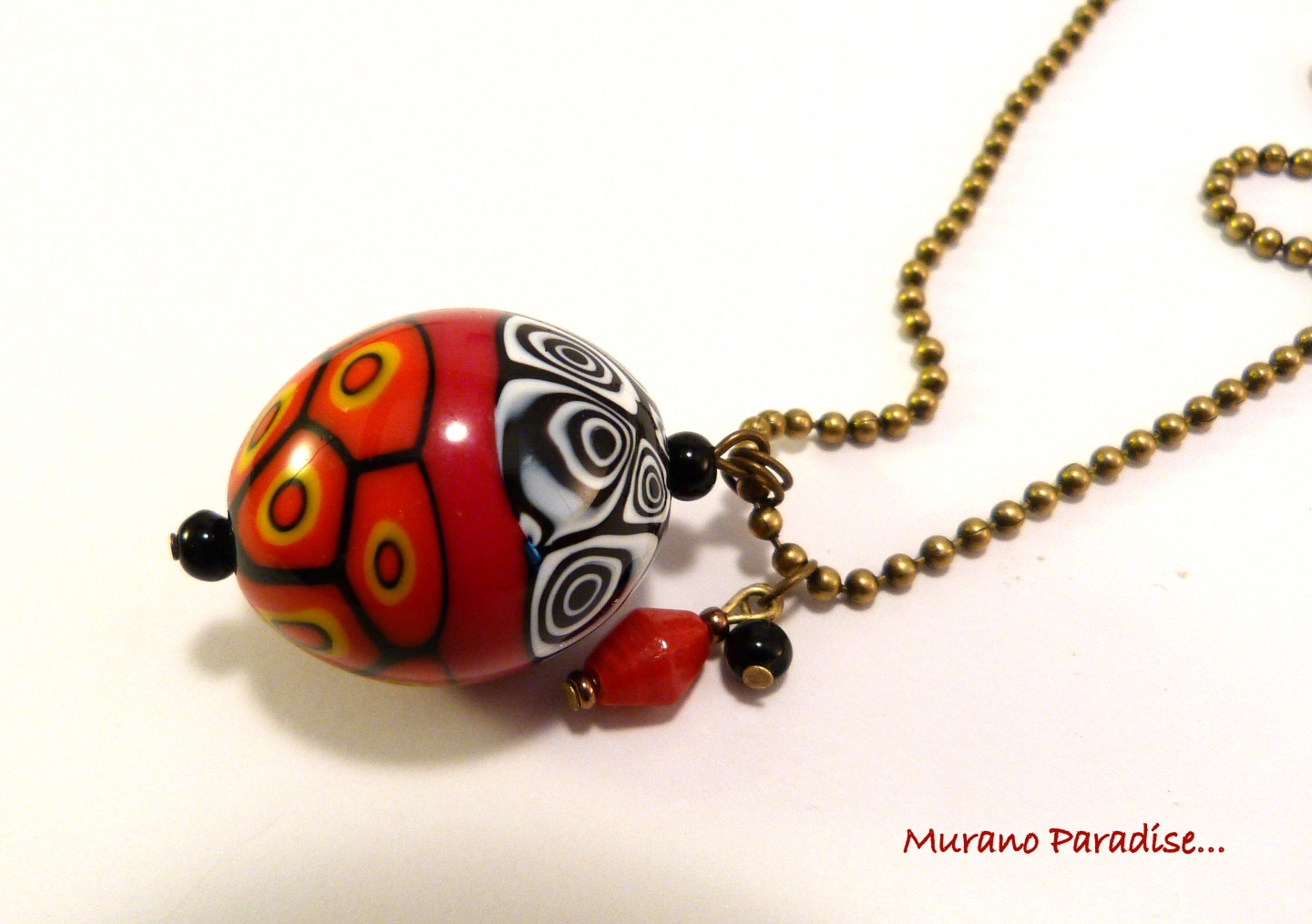 Les bijoux fantaisie "Murano Paradise": Perles motifs en verre de Murano