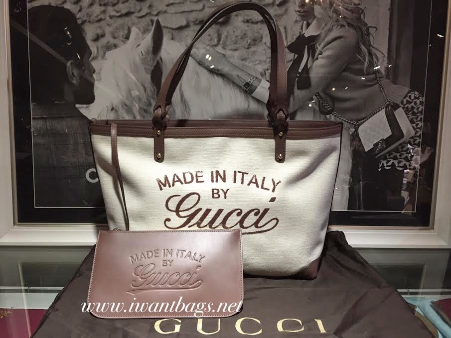 Gucci Craft Canvas Limited Edition "Made in Italy" Tote