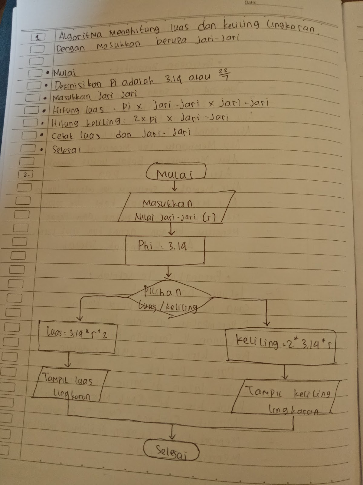 Algoritma dan Flowchart - Sistem Digital Algoritma dan Flowchart - Sistem Digital