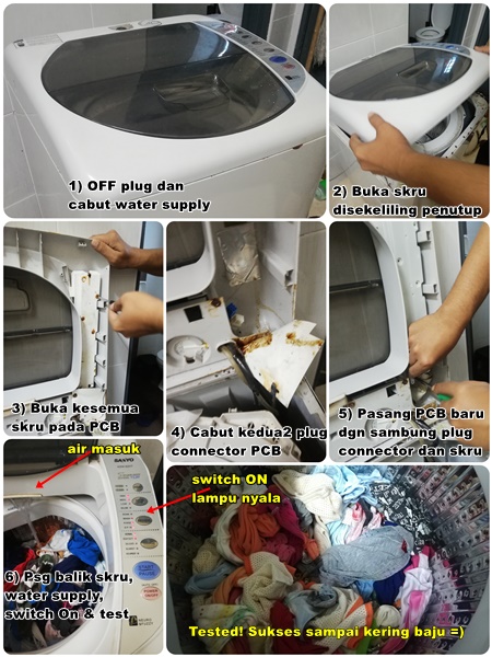 Mudah Baiki Mesin Basuh Tak Sampai RM100. 30 minit dah Siap! - Ciktom