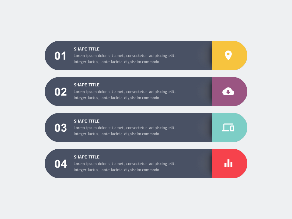 Dark Round List PowerPoint Templates - PowerPoint Free