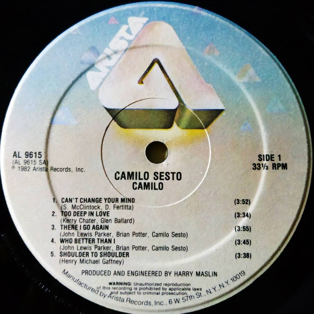 CARATULAS DE VINILOS/LONG PLAYS: CAMILO SESTO - Camilo - 1982