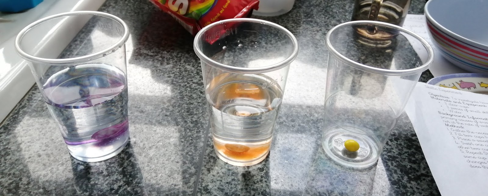 Skittles Erosion Experiment