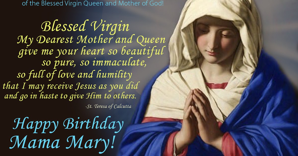 Ang IGLESIA NI CRISTO: September 8 Feast - Happy Birthday to the Mother ...