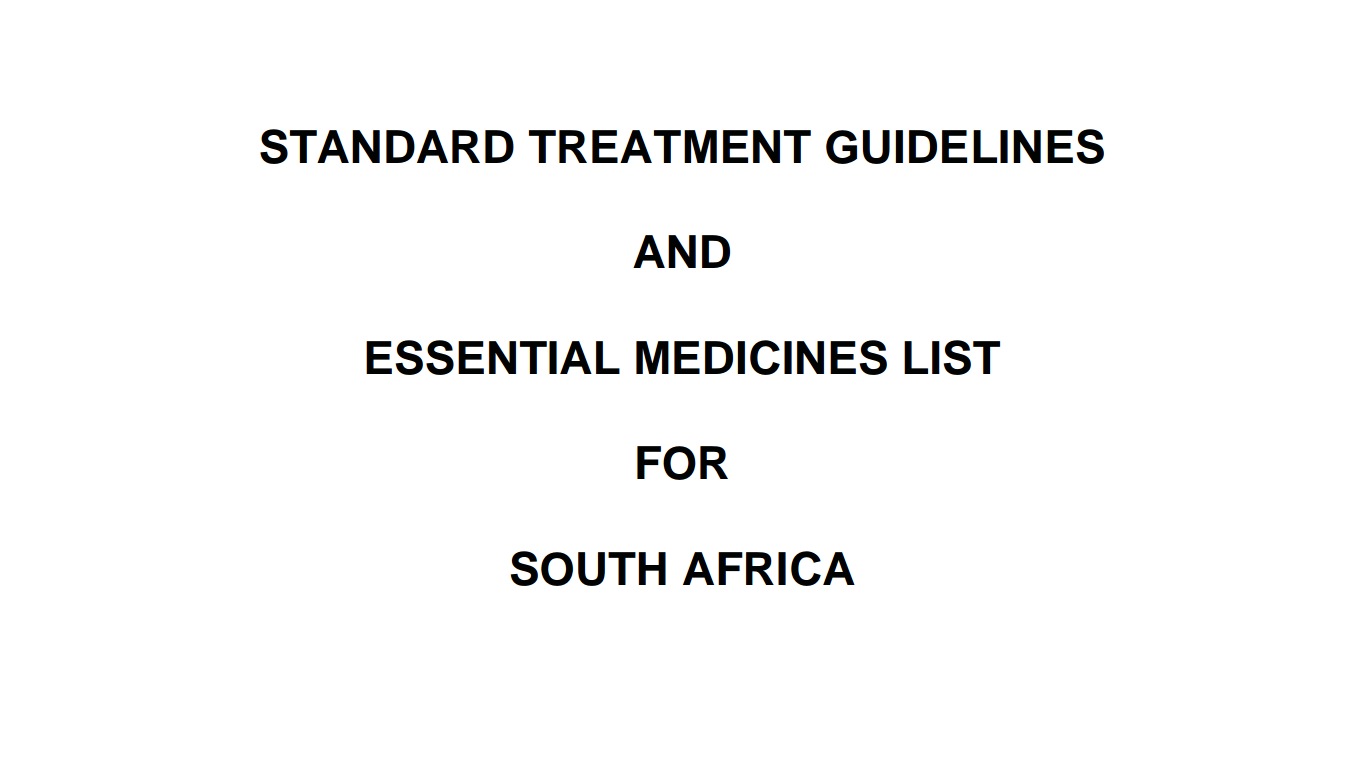 STANDARD TREATMENT GUIDELINES AND ESSENTIAL MEDICINES LIST
