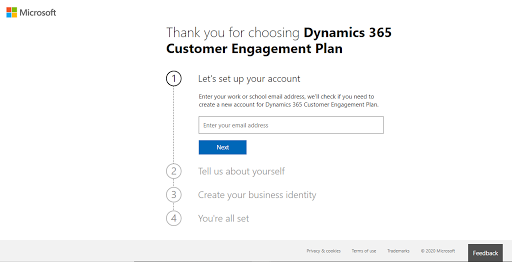 How to create Dynamics 365 Trial.