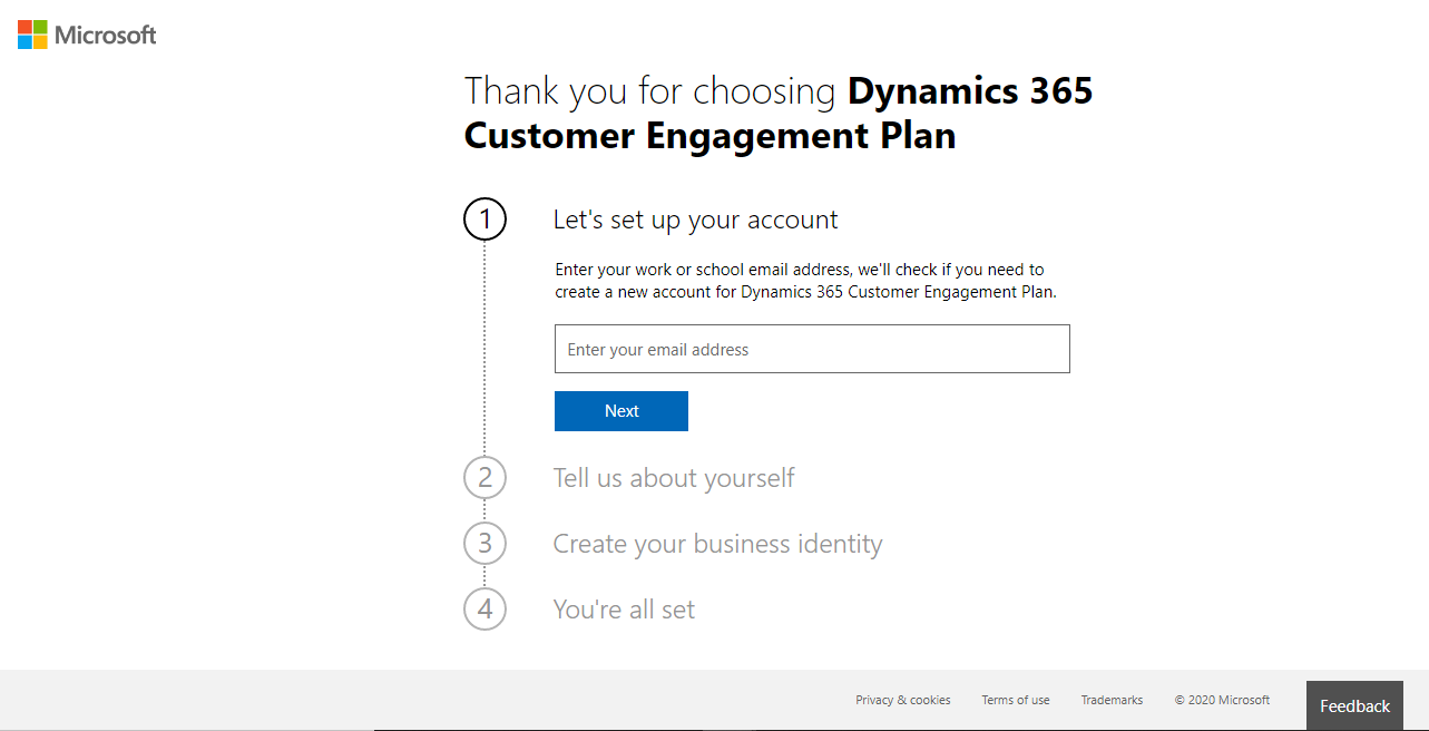 How to create Dynamics 365 Trial.