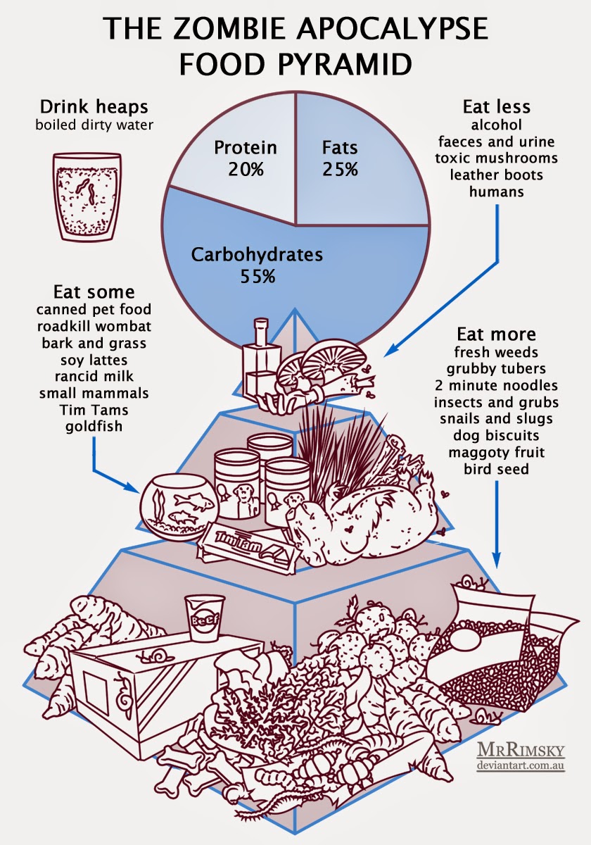 For the love of bunnies, zombies and frocks!: Apocalypse Hal - Food pyramid