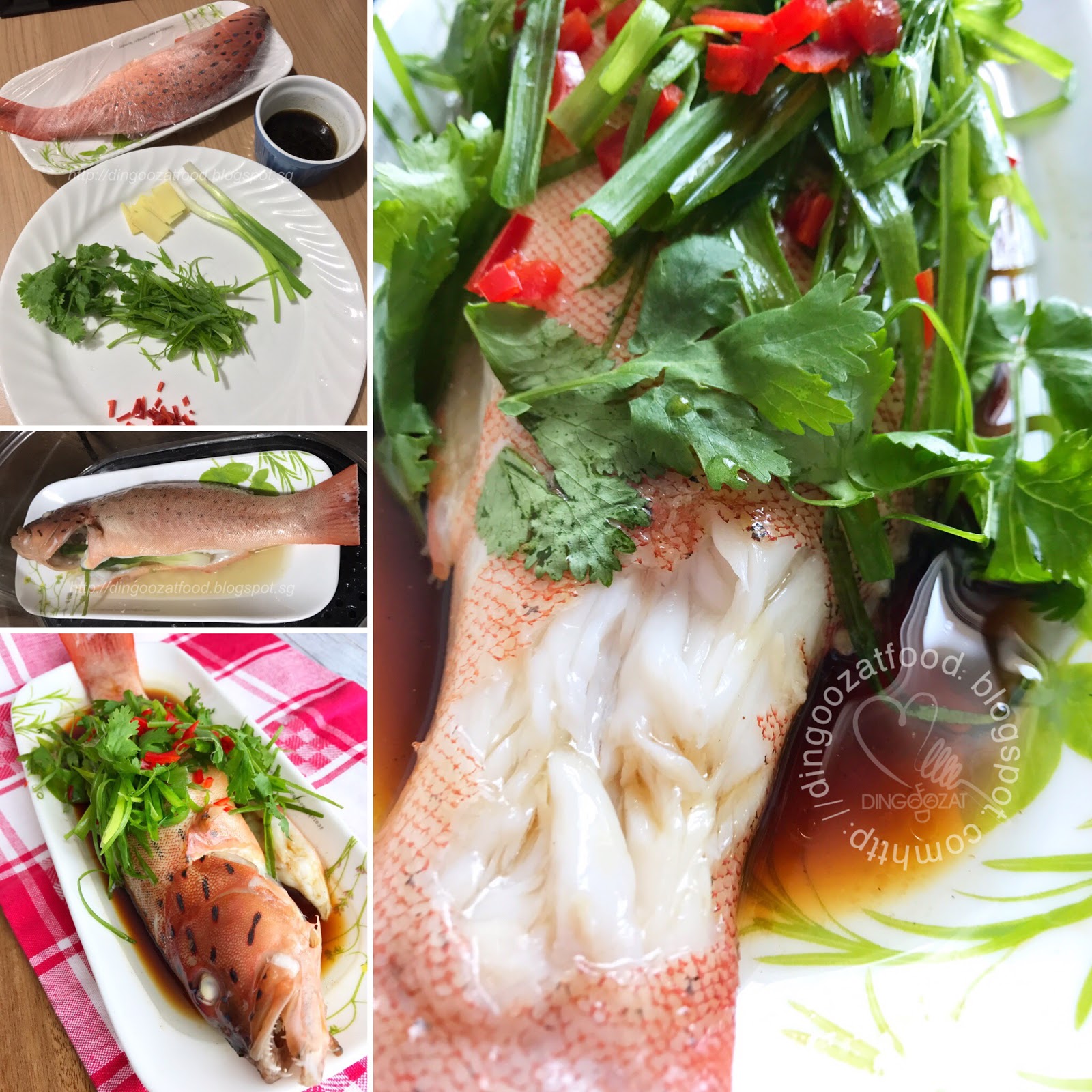 Miki's Food Archives : Cantonese Style Steamed Fish 港式蒸鱼