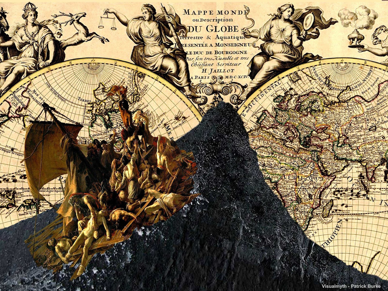 visualmyth: Mappe Monde - On The Raft Of Our Medusa - Visualmyth