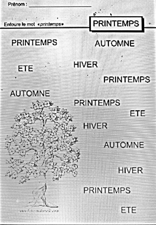 La classe préscolaire de Aya: FRANÇAIS PRINTEMPS