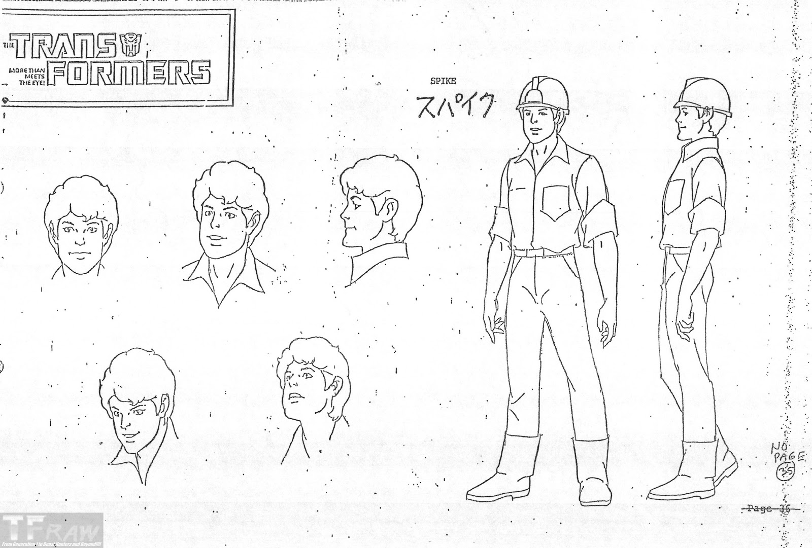 Transformers G1 Model Sheets