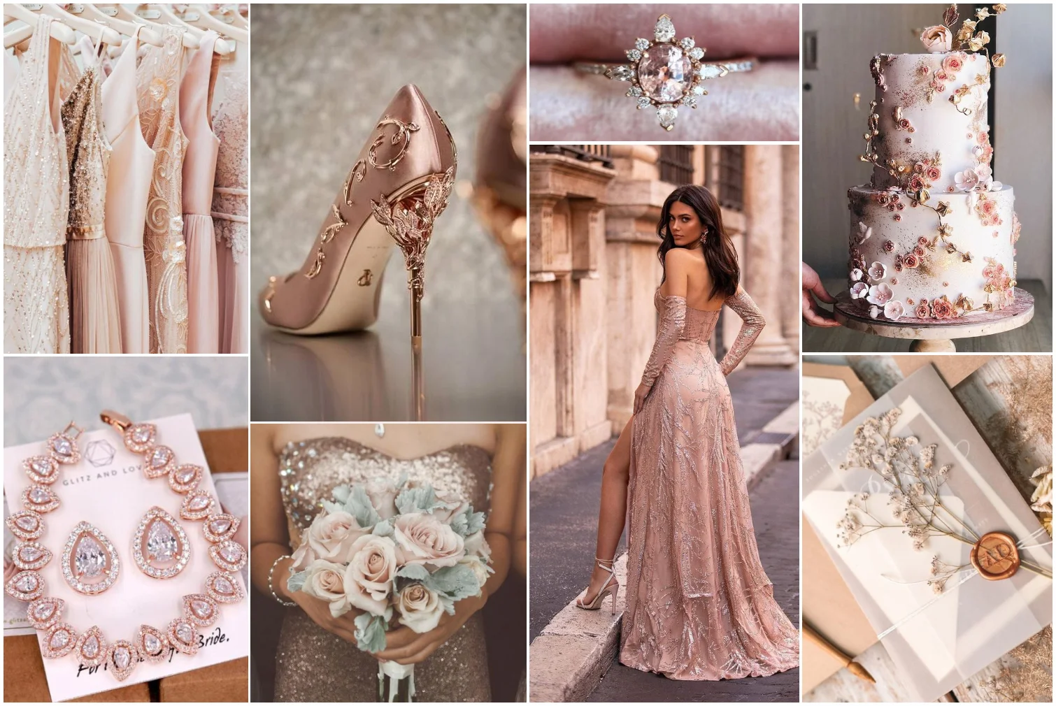 Romantic Rose Gold Theme for Unforgettable Ceremony | Wedding Color ...