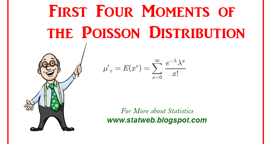 First four moments of the Poisson distribution | Statistics