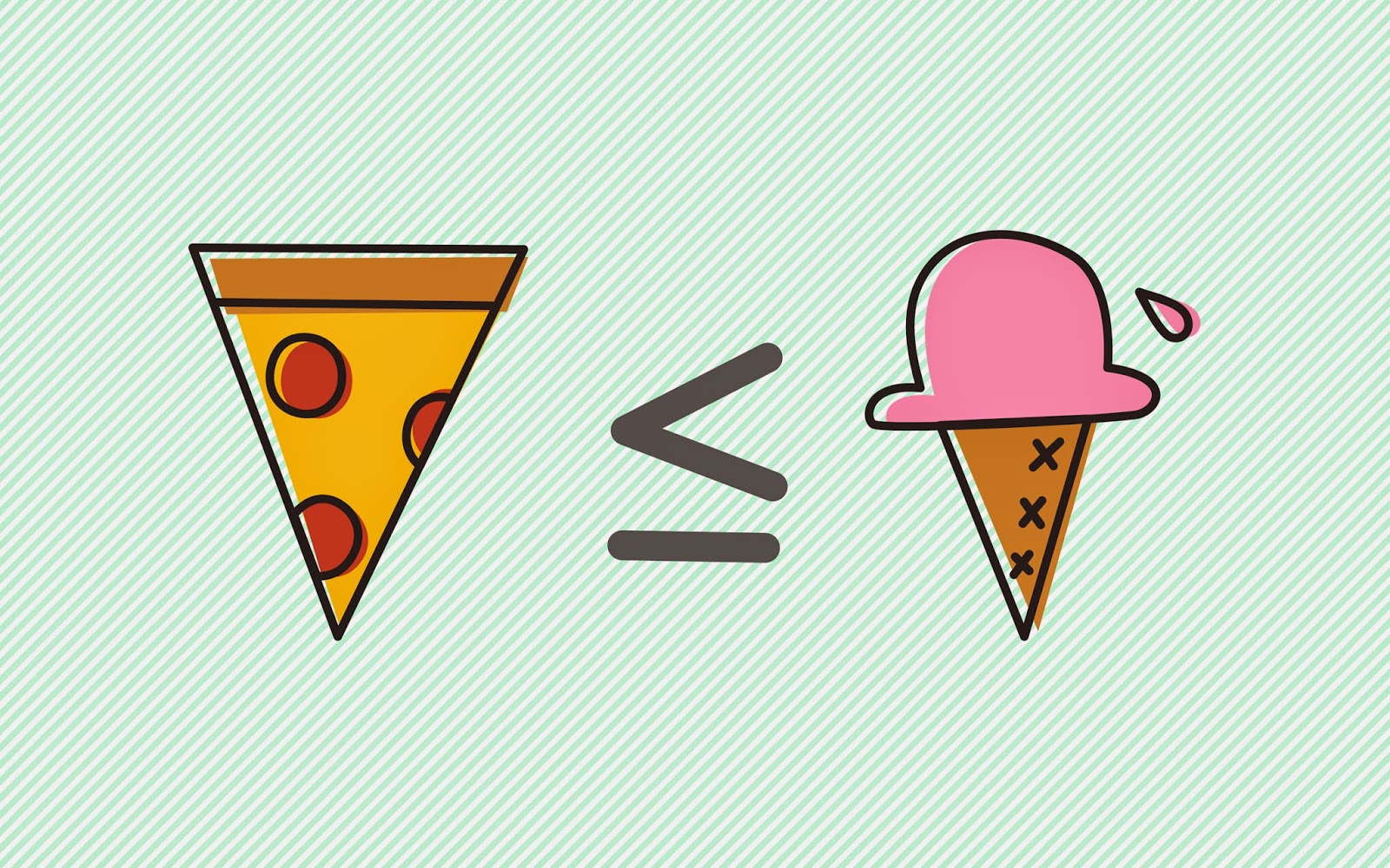 rhymeswithfun: pizza vs ice cream