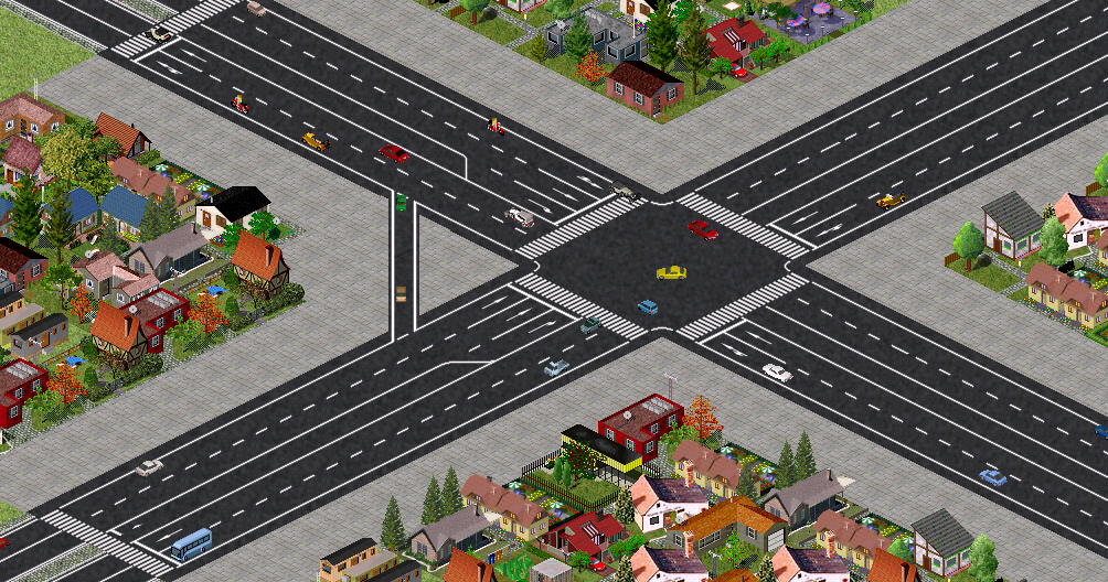 with the Simutrans: 大通りアドオン進捗3