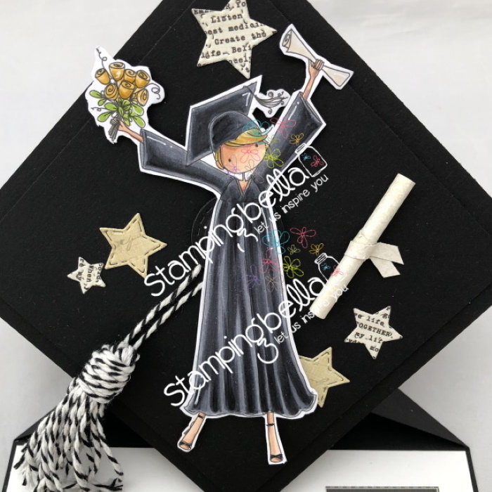 The Paper Cove: Graduation Cap Card Tutorial | Stamping Bella