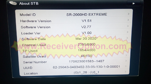 STARSAT SR-2000HD EXTREME RECEIVER NEW SOFTWARE V2.77 - How To Enter Biss key Power vu key And ...