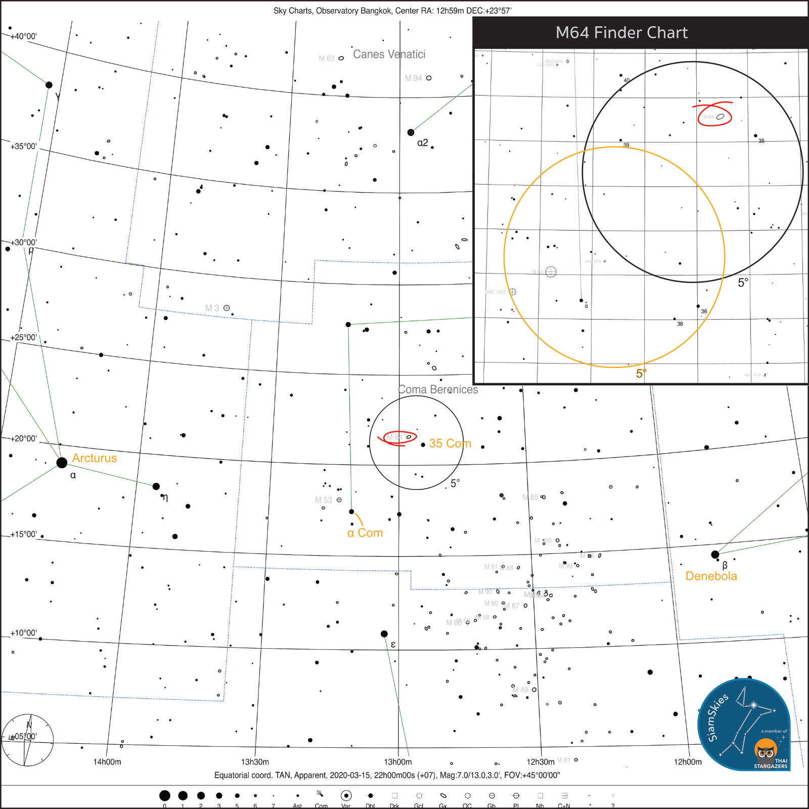 siamskies: Messier 64 : Black Eye Galaxy