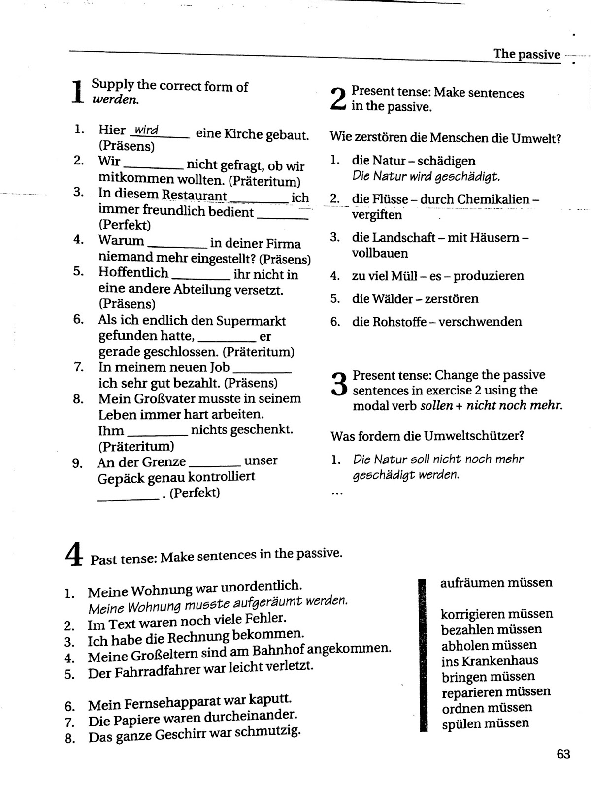 Free german grammar exercises - dynamicjoker