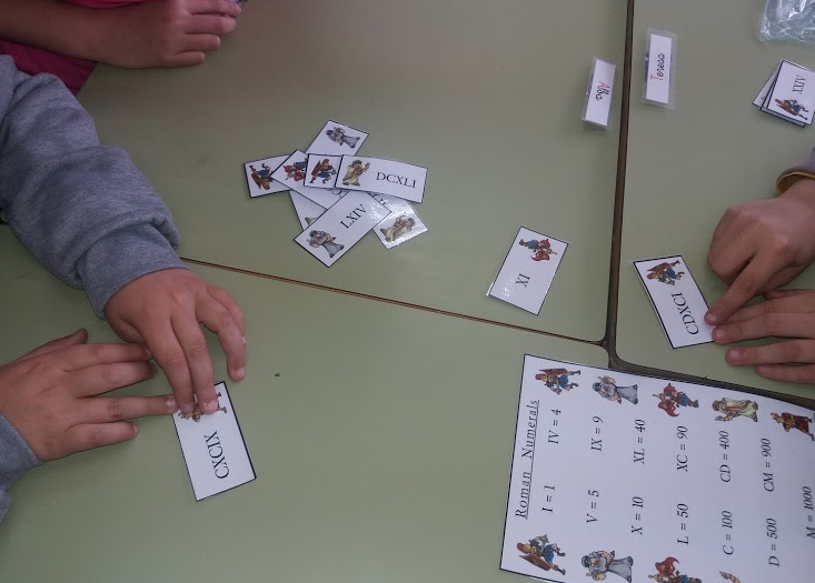 Juego para imprimir y trabajar los números romanos