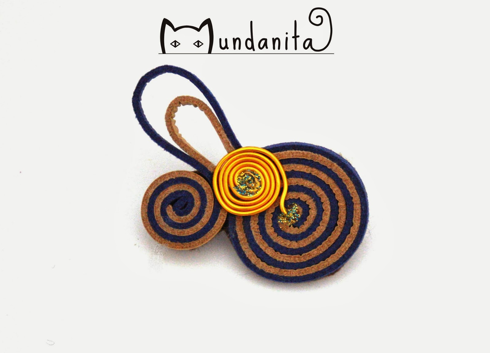 Mundanita: BROCHES DE CORDÓN DE ANTE