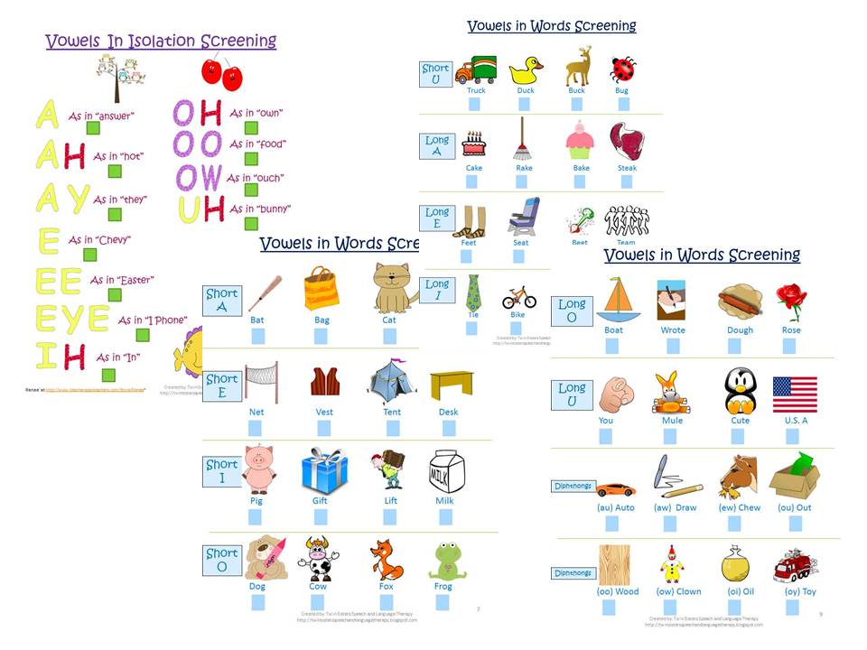 Twin Speech, Language & Literacy LLC: Targeted Vowel Practice In ...
