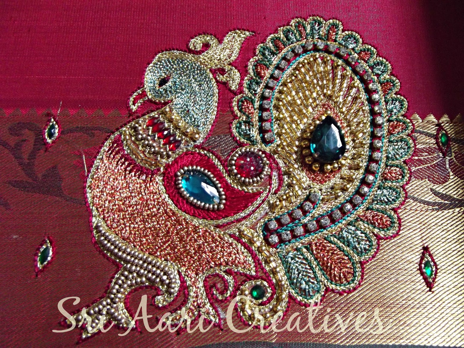 Aari Embroidery, Aari Embroidery Designs, Hand Embroidery, Embroidery ...