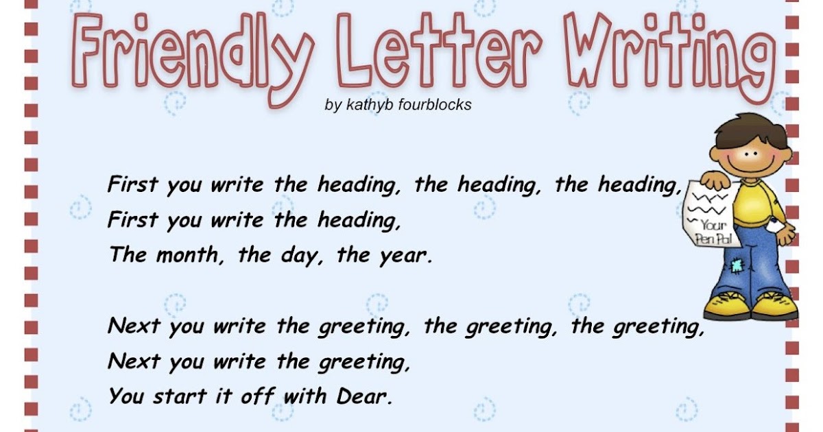 Friendly Letter Example For Kids ~ Thankyou Letter