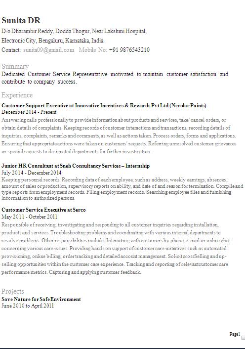 irish cv template free download