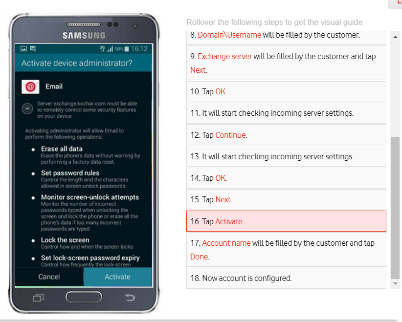 How to Configure Email, Microsoft Exchange Email on Samsung Galaxy ...