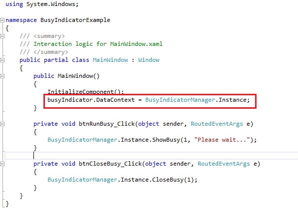 C Programming For Beginners Wpf Busy Indicator Implementation With Singleton Pattern